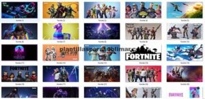45 Diseños Fortnite, sublimación de tazas JPG – Plantillas para sublimar