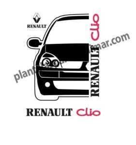 Renault-clio-corte-vinil-vecto – Plantillas para sublimar
