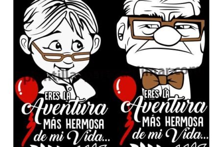 CARL-&-ELLIE-Vector – Plantillas para sublimar