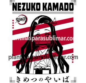 Nezuko-kamado-vector-demon-slayer – Plantillas para sublimar