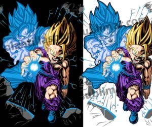 Gohan-Super-Hero-Vector-PNG – Plantillas para sublimar