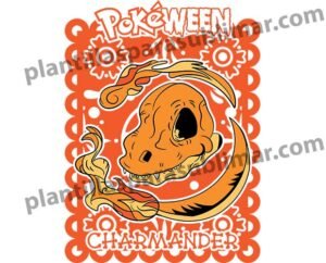 Charmander-PokeWeen-Vector-PNG – Plantillas para sublimar