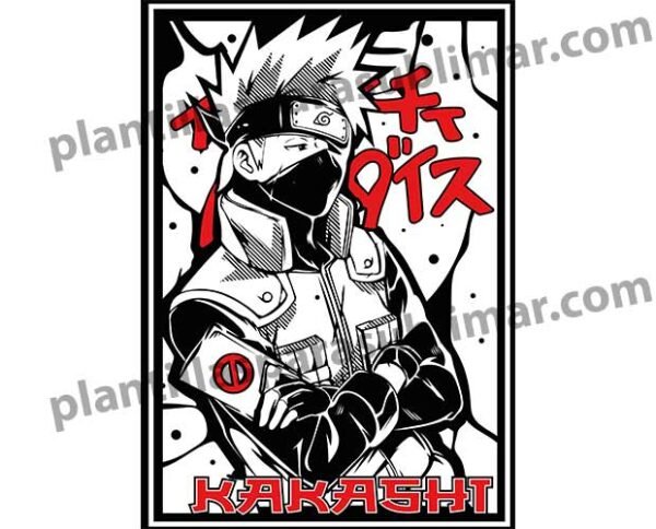 Kakashi-Naruto-Vector-Anime – Plantillas para sublimar