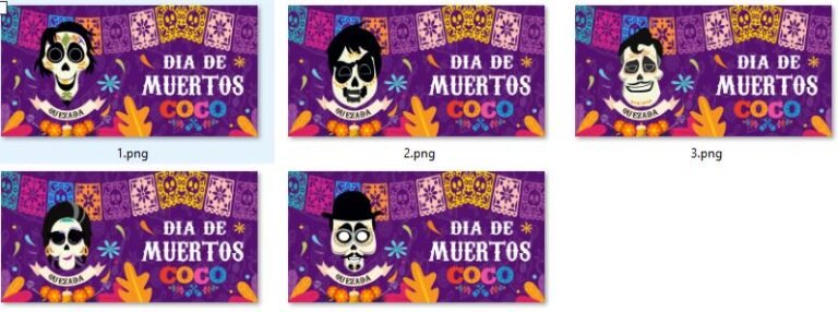 Minipack Plantillas COCO Dia de muertos – Plantillas para sublimar