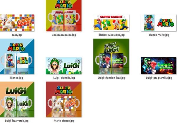 Plantillas MARIO Luigi Gratis – Plantillas para sublimar