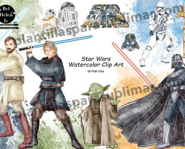 Star-wars-PNG-Clip-art – Plantillas para sublimar