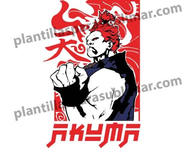 akuma-street-fighter-Vector-PNG – Plantillas para sublimar