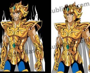leo-aioria-Saint-seiya-vector – Plantillas para sublimar