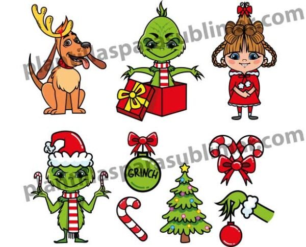 Vector-Grinch-Pelicula-PNG – Plantillas para sublimar