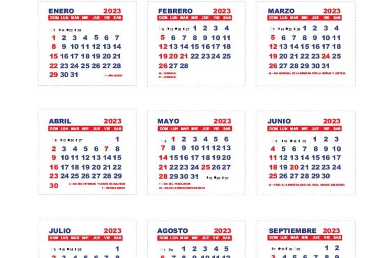 Almanaque-Calendario-2023-Editable-PNG – Plantillas para sublimar