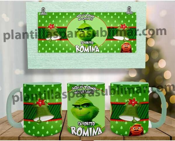 Aqui-toma-mi-grinch-favorito-Plantilla-Taza – Plantillas para sublimar