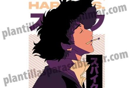 Cowboy-Bebop-spike-Vector-PNG – Plantillas para sublimar