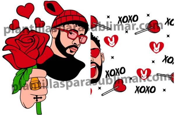 Bad-Bunny-san-valentin-SVG-PNG – Plantillas para sublimar