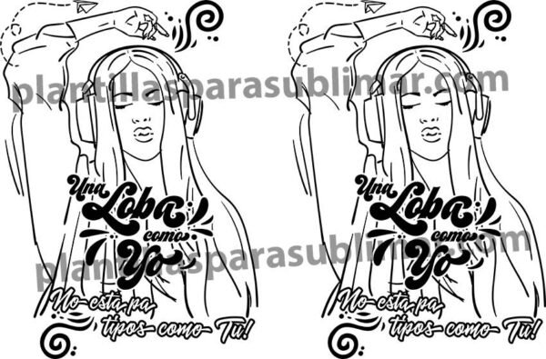 Shakira-Una-loba-como-Yo-vector-PNG – Plantillas para sublimar