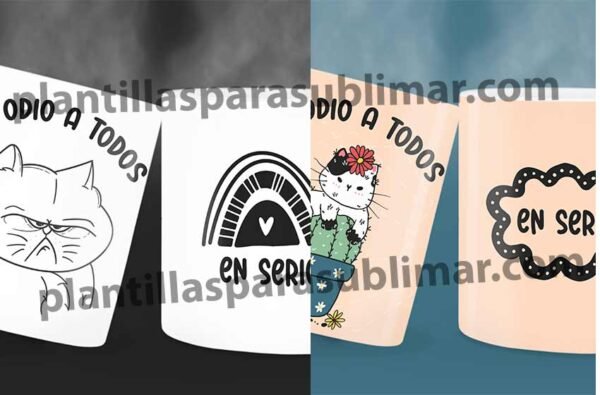 Los-odio-a-todos-en-serio-Gatos-Plantillas – Plantillas para sublimar