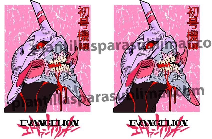 Vector-Evangelion-PNG – Plantillas para sublimar