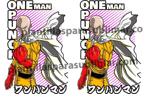 Vector-One-punch-man-PNG – Plantillas para sublimar
