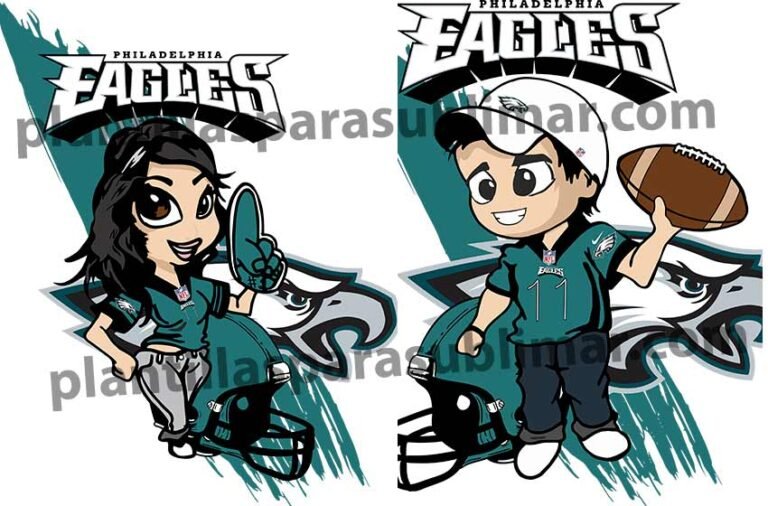 philadelphia-Eagles-Duos-NFL – Plantillas para sublimar