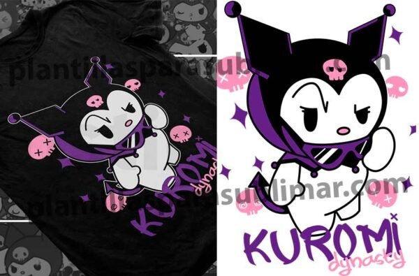 Kuromi-Vector-Hello-kitty – Plantillas para sublimar