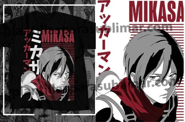 Mikasa-Attack-on-titan-Vector – Plantillas para sublimar