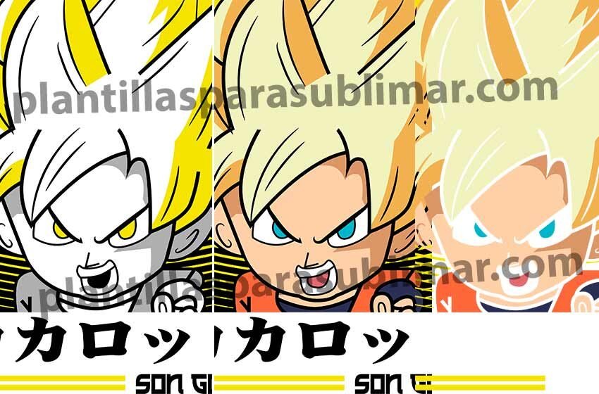 Son-goku-Chibi-Vector-PNG – Plantillas para sublimar