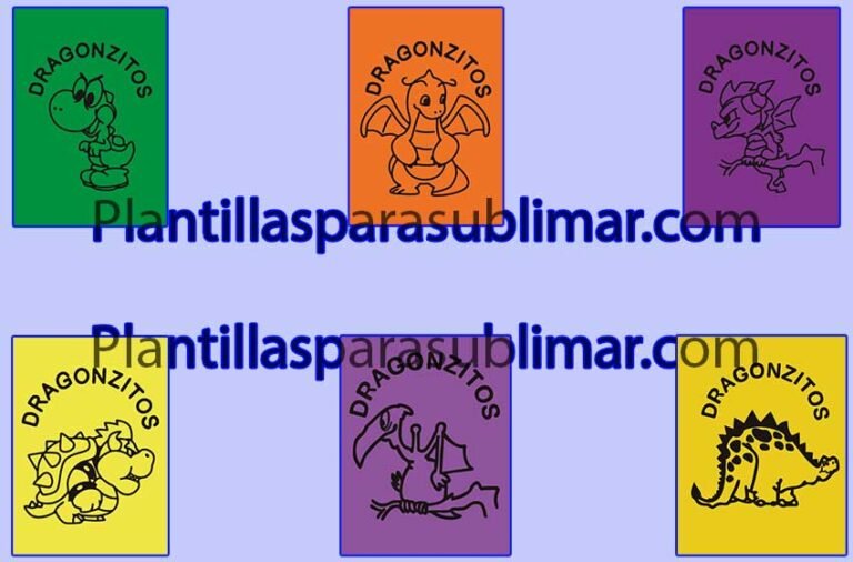 Vector-Dragoncitos-Dulce-Golosina – Plantillas para sublimar