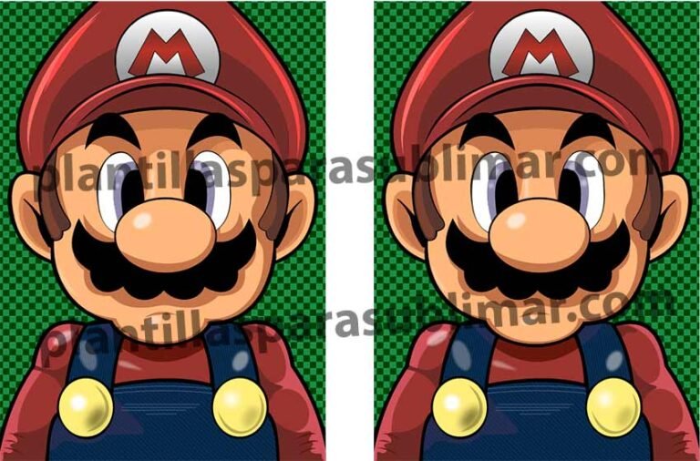 Mario-bros-Vector-PNG – Plantillas para sublimar