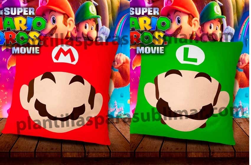 Vector-Mario-Luigi-Cara-PNG – Plantillas para sublimar