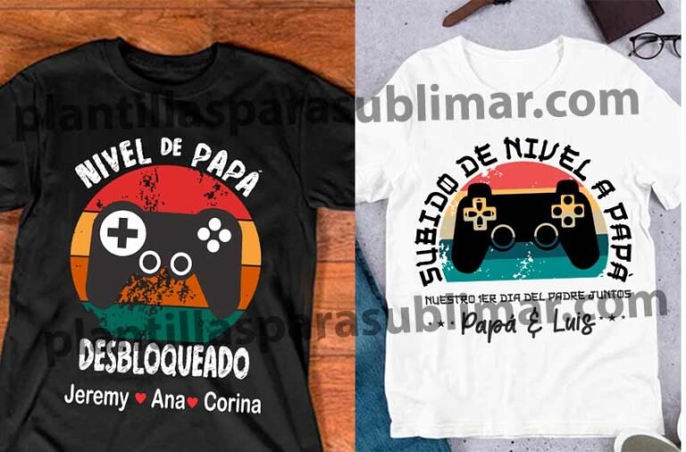 Papa-Gamer-Vector-Control-Dia-del-padre – Plantillas para sublimar