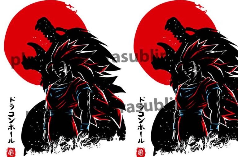 Goku-super-saiyan-4-Vector-PNG – Plantillas para sublimar