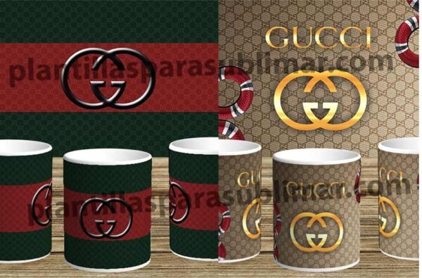 Gucci-Plantillas-Taza – Plantillas para sublimar