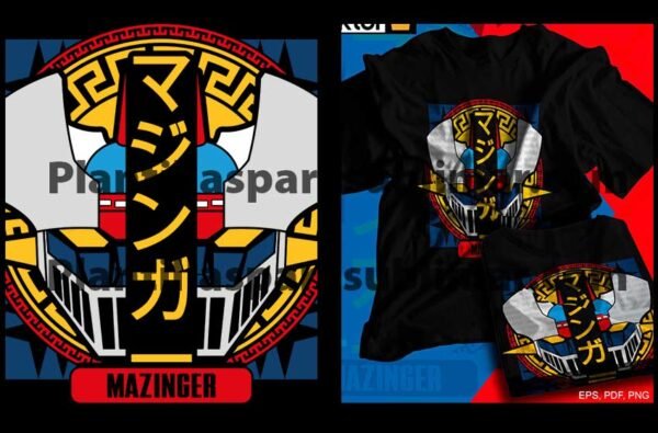 Mazinger-z-vector-SVG-PNG – Plantillas para sublimar