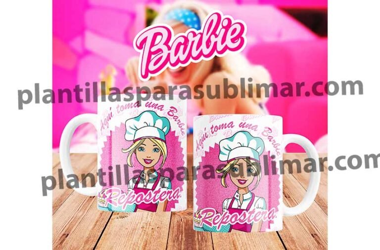 Aqui-toma-Barbie-Repostera-Plantilla – Plantillas para sublimar