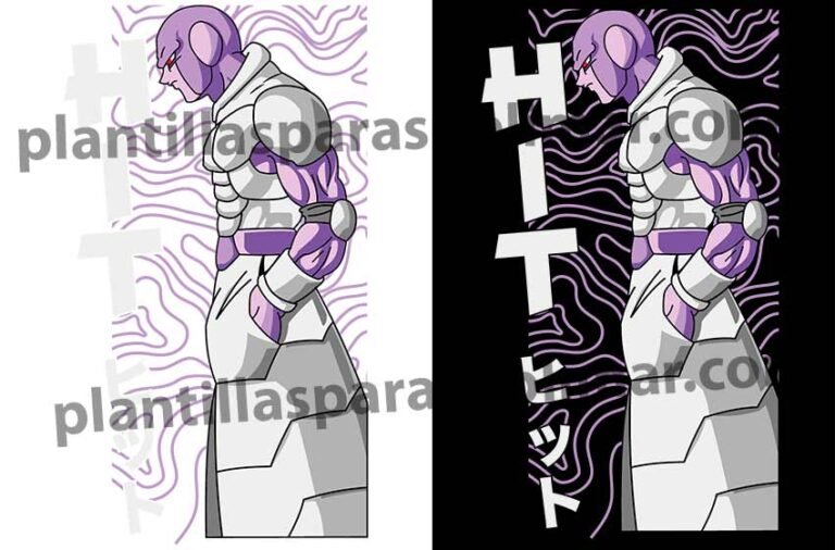 Hit-Dragon-Ball-Super-Vector-Corte-Sublimacion – Plantillas para sublimar