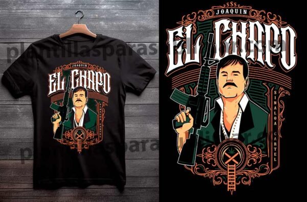 Joaquin-el-chapo-Guzman-Vector-PNG – Plantillas para sublimar
