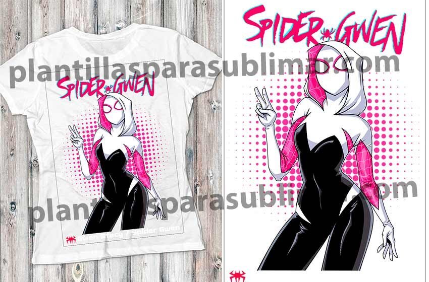 sPIDER-GWEN-Vector-PNG-Plantilla – Plantillas para sublimar