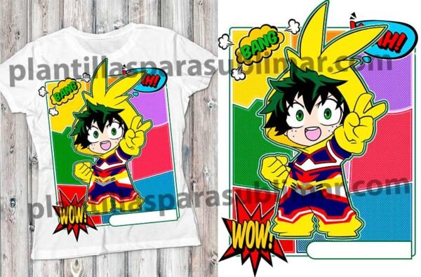 Deku-Chibo-My-Hero-academia-Vector – Plantillas para sublimar