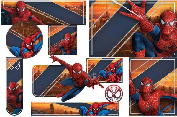 Etiquetas-Escolares-Hombre-araña-Imprimibles – Plantillas para sublimar Etiquetas-Escolares-Hombre-araña-Imprimibles – Plantillas para sublimar