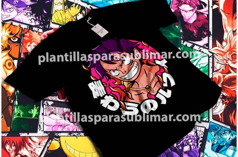 Luffy-One-Piece-Vector-PNG – Plantillas para sublimar