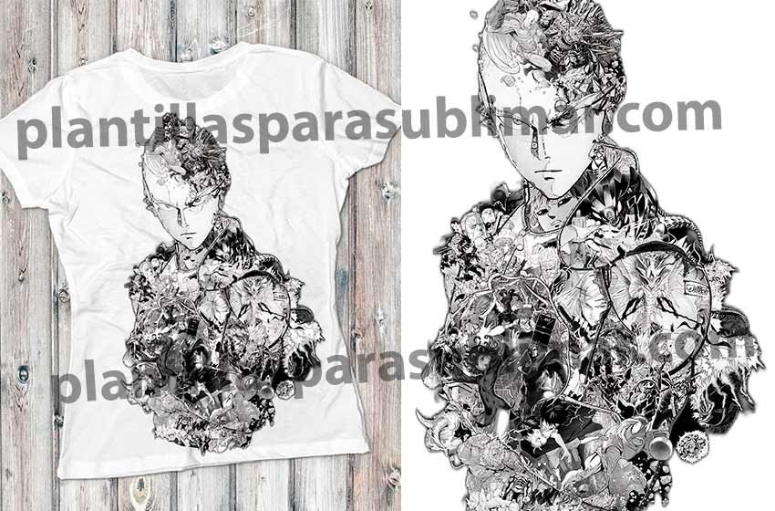 One-piece-Colash-Blanco-y-negro-Sublimacion – Plantillas para sublimar