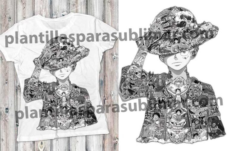 One-piece-Colash-Blanco-y-negro-Sublimacion – Plantillas para sublimar
