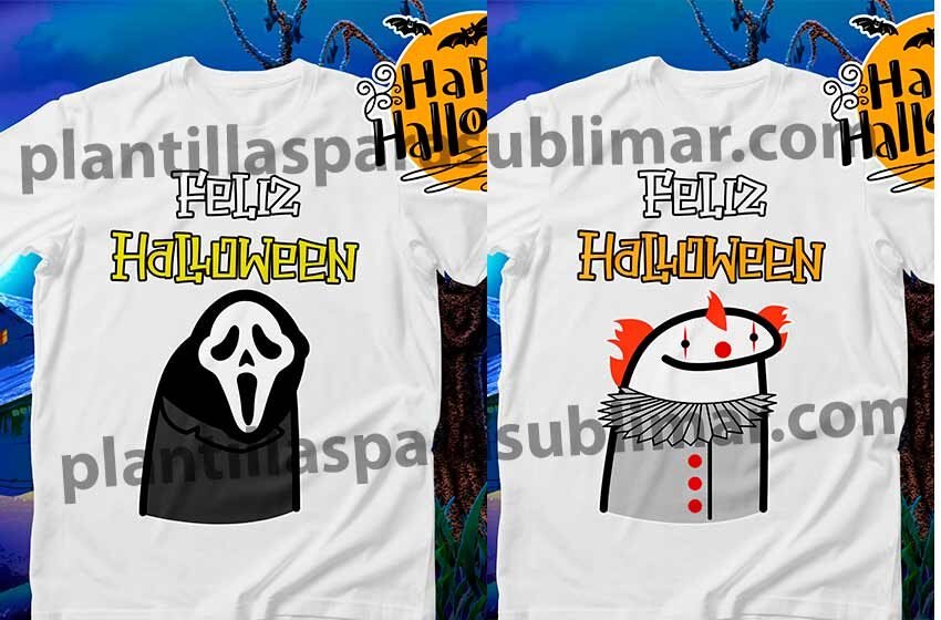 Flork-Halloween-Vectoro-PNG-scream – Plantillas para sublimar