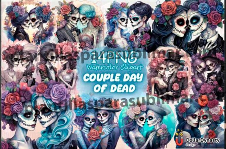 Parejas-Novios-Catrines-PNG-Clipart – Plantillas para sublimar