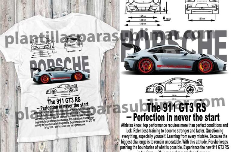 Playera-DTF-rayo-mcqueen-Porsche-plantilla – Plantillas para sublimar
