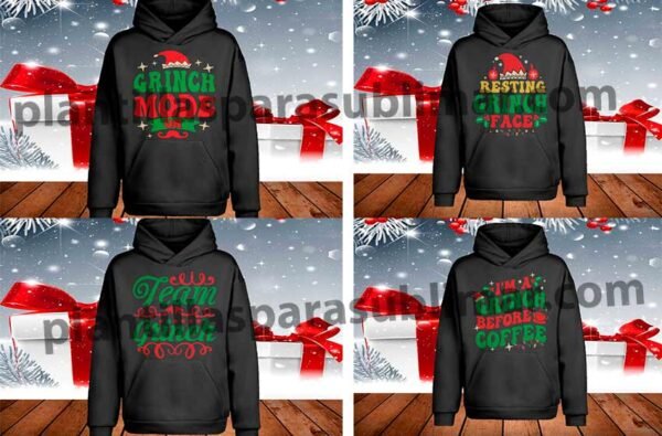 Grinch-Frases-Navidad-Vector – Plantillas para sublimar
