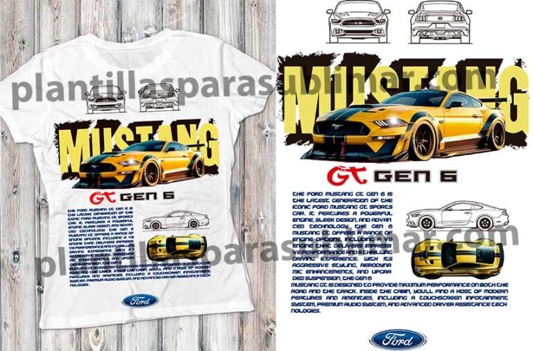 mustang-shelby-png-dtf – Plantillas para sublimar