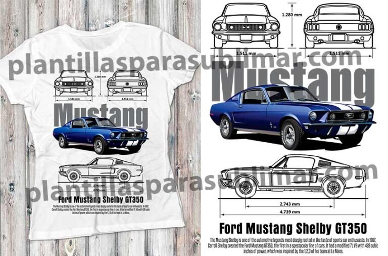 Mustang-Shelby-Plantilla-dtf-Sublimacion – Plantillas para sublimar