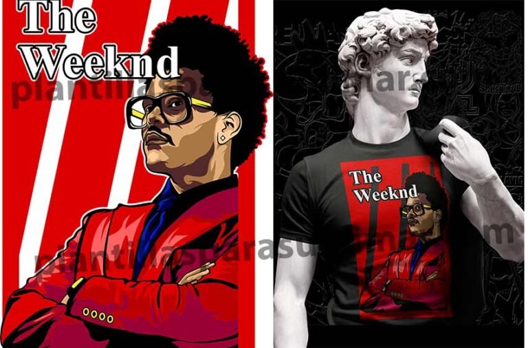 The weeknd Vector Png – Plantillas para sublimar
