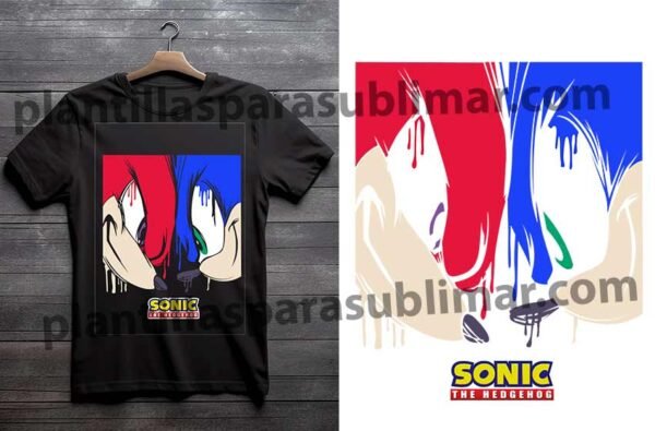sonic knuckles Corte DTF Vector – Plantillas para sublimar