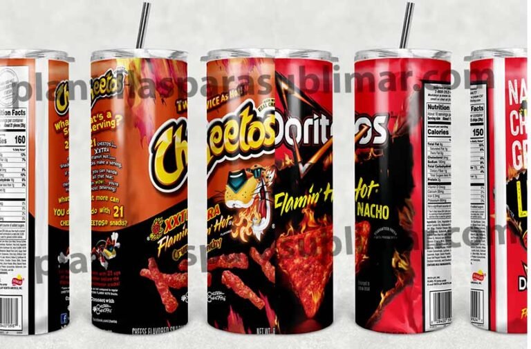 Cheetos-Doritos-Flamin-Tumbler-plantilla – Plantillas para sublimar